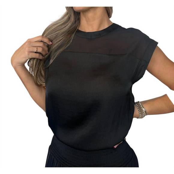 KLD. SIGNATURE | Tops | New Kld Signature Sheer Chiffon Contrast Top In ...